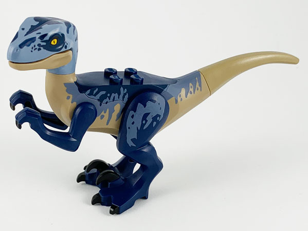 LEGO ANIMAL Dinosaur Velociraptor with Dark Blue and Sand Blue Marking