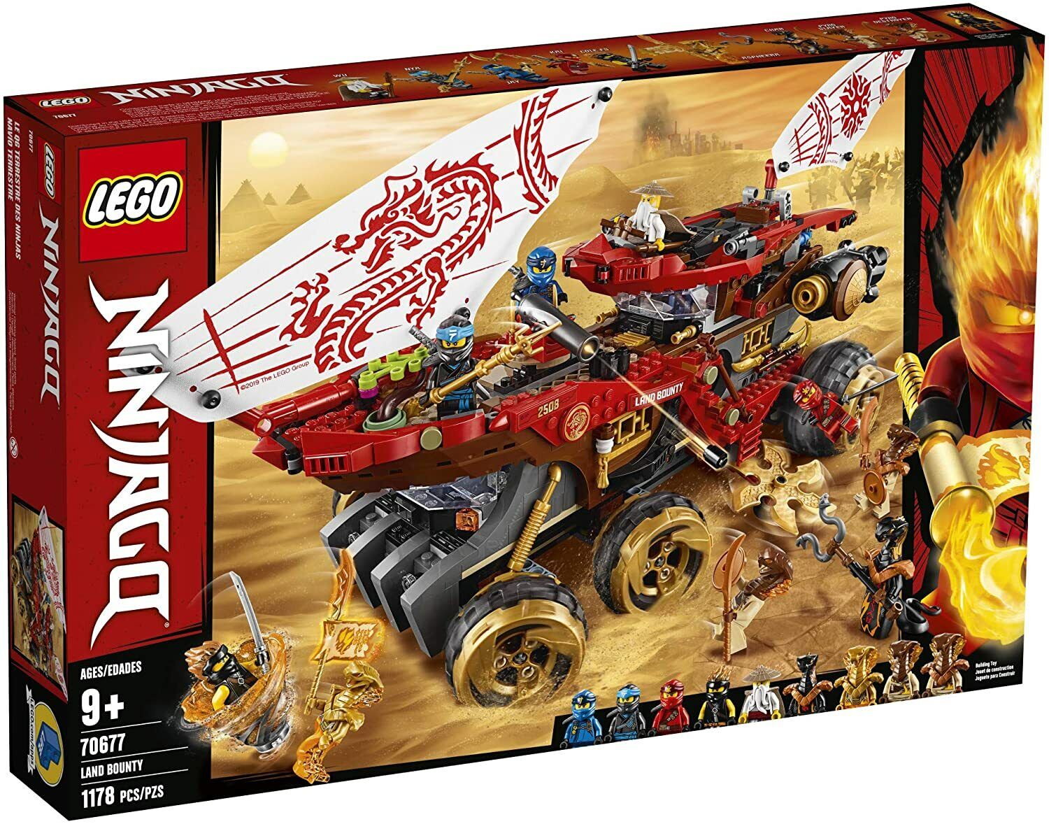 PRE-LOVED LEGO Ninjago Secrets of the Forbidden Spinjitzu Land Bounty